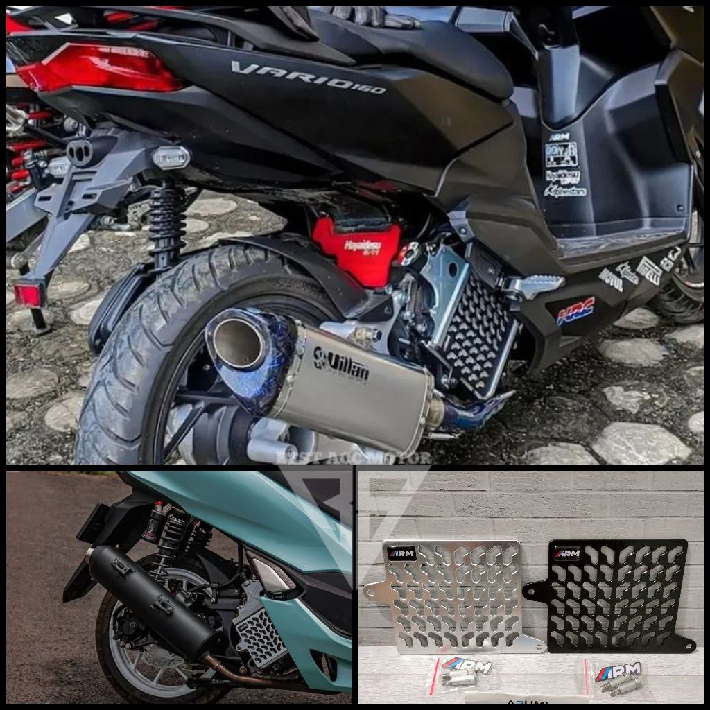 RADIATOR COVER ARM VARIO 160 PCX 160 ADV 160 ABS CBS 2021 2022 ALUMINUM ...