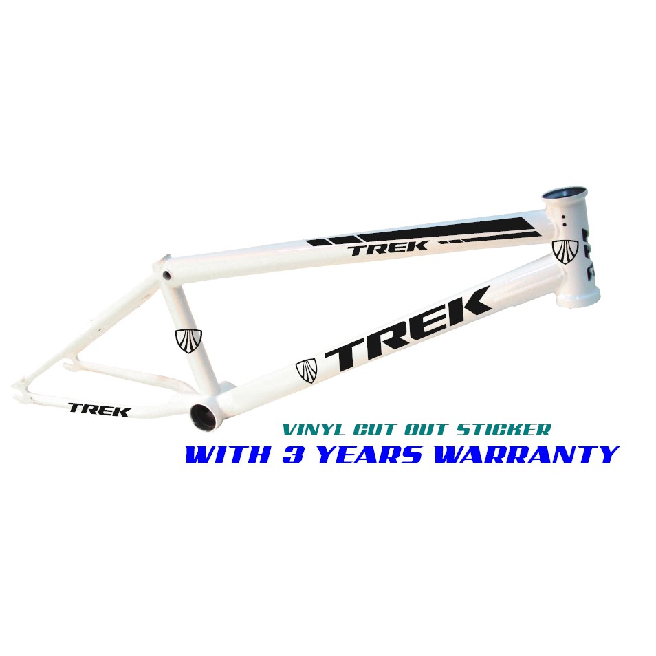 TREK sticker for BIKES with 3years warranty LxH 17"x9" *fade proof ...