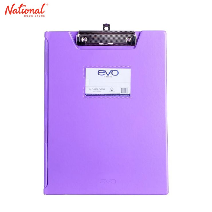 Evo Clipboard Long With Cover Flouro Purple | Shopee Philippines