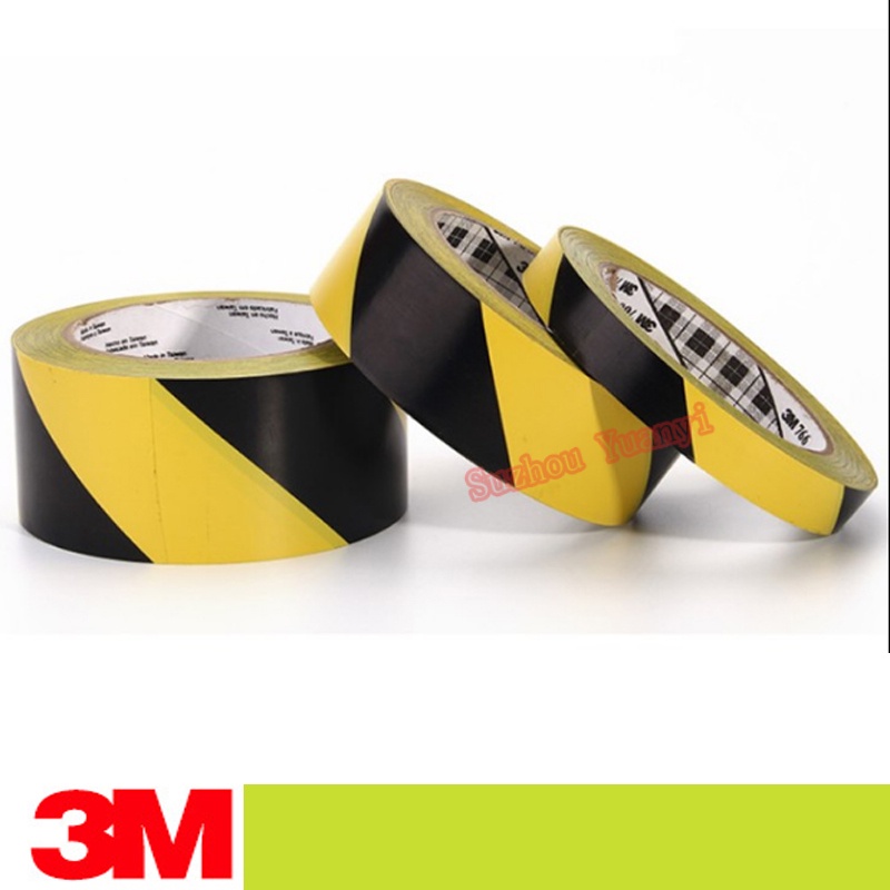 3M™ HAZARD WARNING TAPE BLACK/YELLOW 3M 766 | Shopee Philippines
