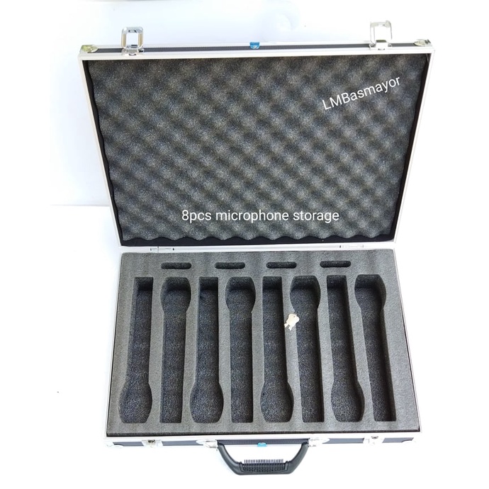 Professional 8-piece Handheld Aluminum Box Wireless Microphone Storage ...