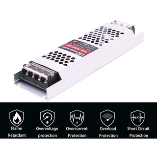 DC12V 24V Ultra Thin LED Power Supply Transformers Adapter Switch 60W 100W 150W 200W 300W 400W ...