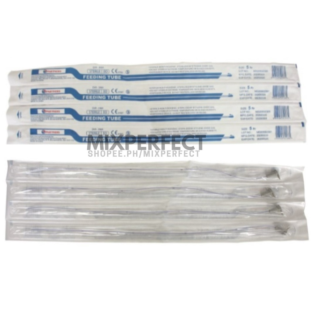 (MIX-J) Partners Sterile Feeding Tube Fr 5 & Fr 8 | Disposable Non ...