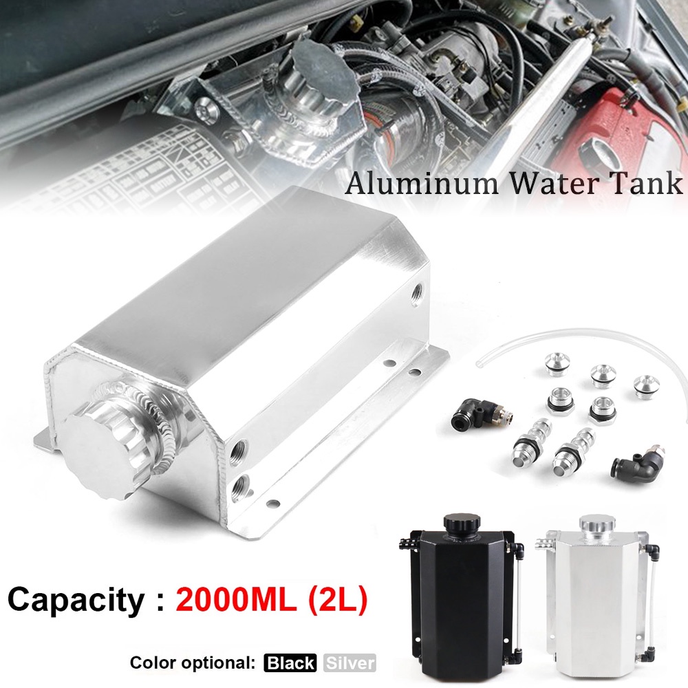 Universal 2L Alloy Engine Oil Fuel Gas Catch Can Breather Tank Bottle ...
