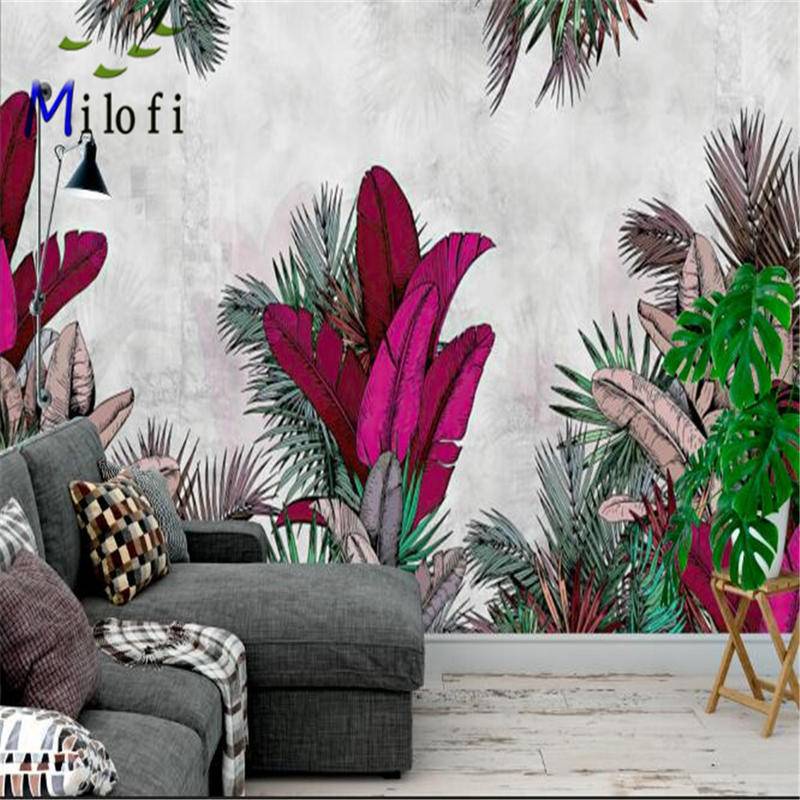 Custom professional 3D large-scale hand-painted mural sticker wallpaper ...