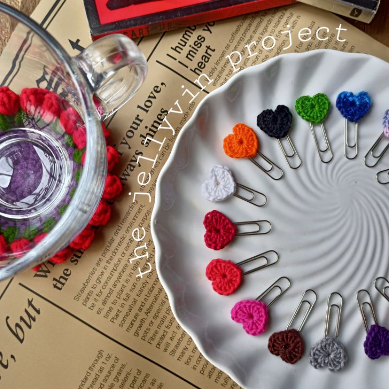 Paper Clip Heart Crochet (handmade crochet) | Shopee Philippines