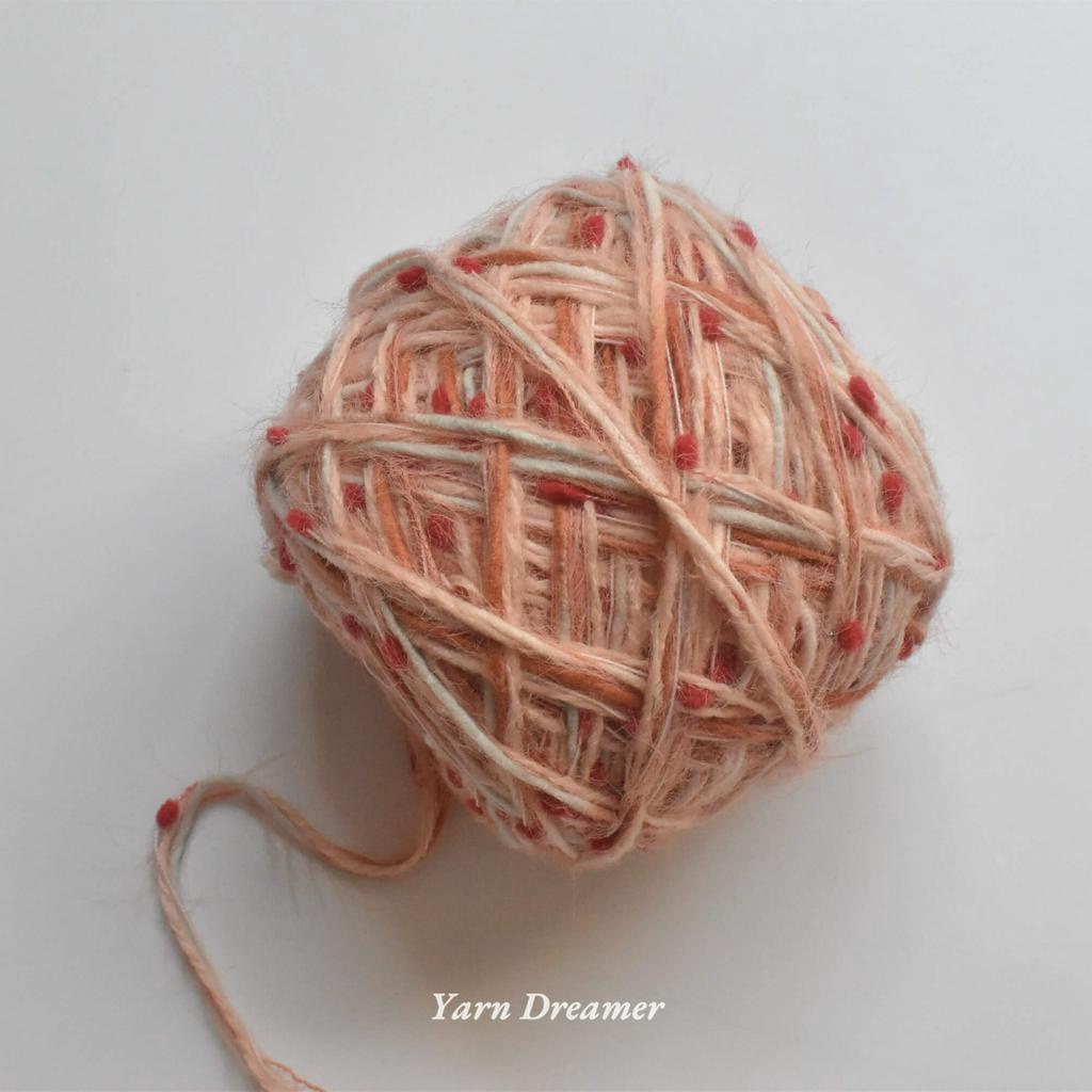 Strawberry Jam Red Dots Yarn Fancy Wool Yarn for DIY Crochet Material ...