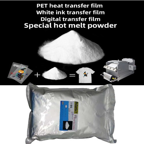 DTF HOT MELT POWDER, HOT MELT ADHESIVE POWDER, HOT MELT TRANSFER POWDER ...