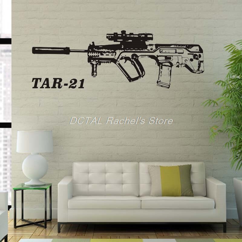 TAR-21 Decal Rifle Wall Sticker Israeli Bullpup Assault Army Vinyl ...