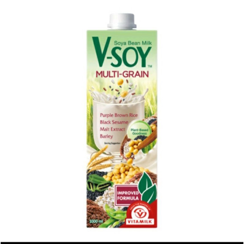 V-SOY MULTIGRAIN SOYA BEAN MILK 1000ml | Shopee Philippines