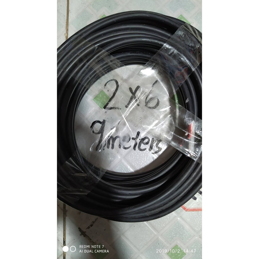 6mm Twincore Solar PV Cable 10M (2x6mm) | Shopee Philippines