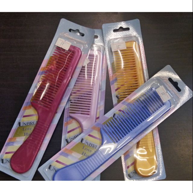 no.17 spring maid hair comb hairs combs suklay random color | Shopee ...