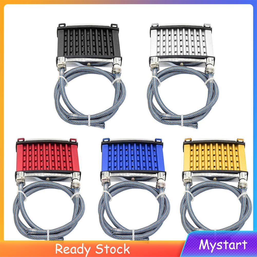 Aluminum Motorcycle Intercooler Engine Oil Cooler Cooling Radiator Kit ...