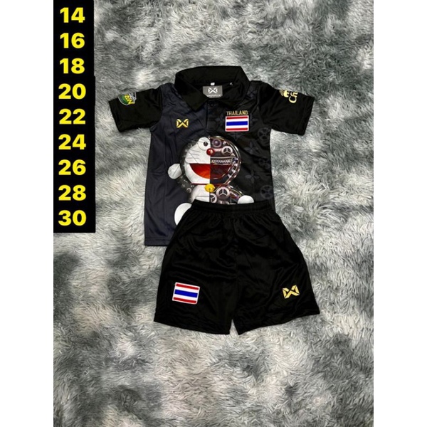 Thai National Team Soccer Uniform Doraemon Pattern | Shopee Philippines
