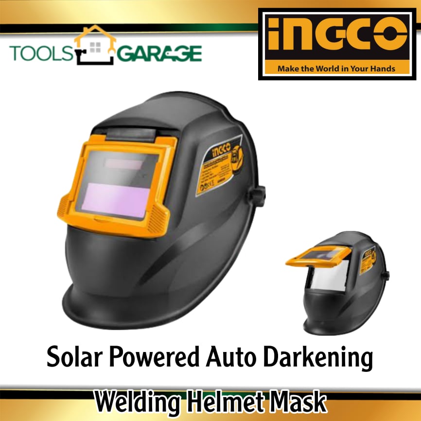INGCO Solar Powered Auto Darkening Welding Helmet Mask (AHM009 ...