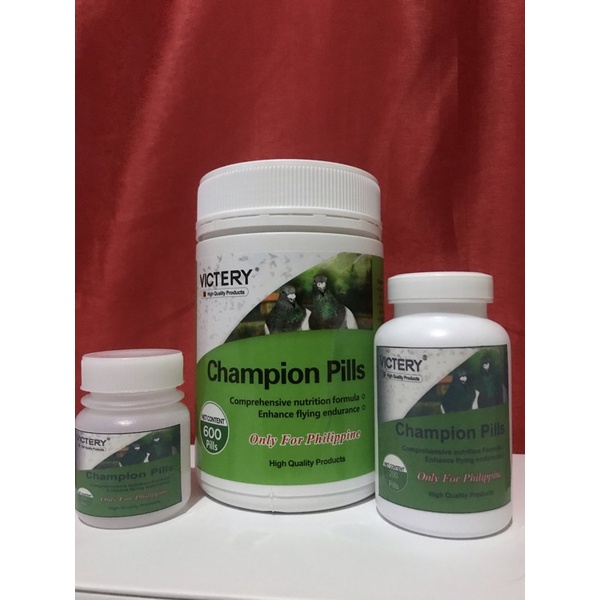VICTERY CHAMPION PILLS FOR RACING PIGEON (50/100/200) | Shopee Philippines