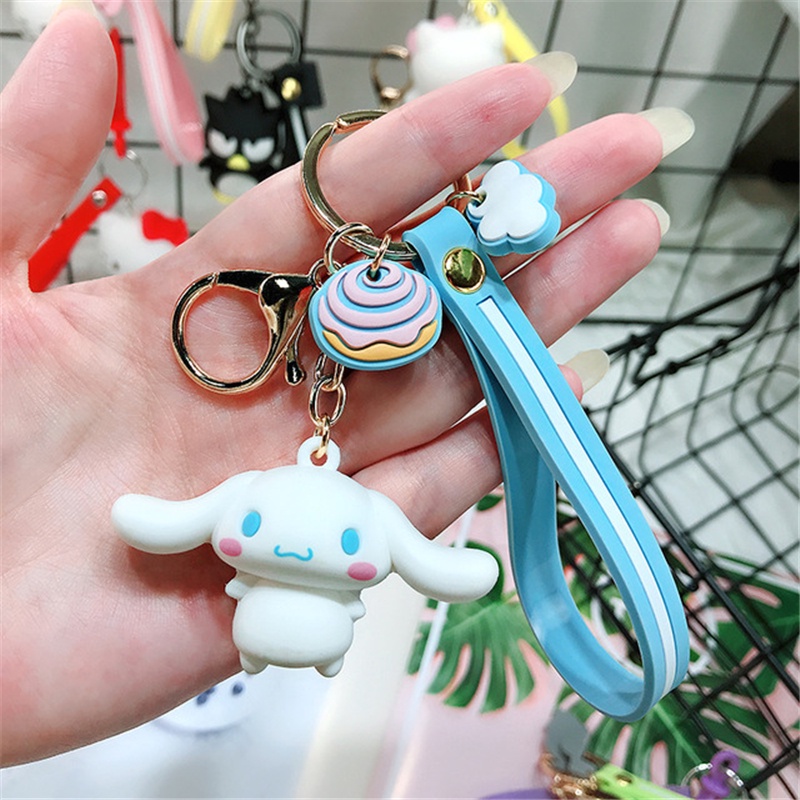 Ossayi Sanrio Keychain Kitty Melody Keroppi Badtz Pom Purin Cinnamoroll ...