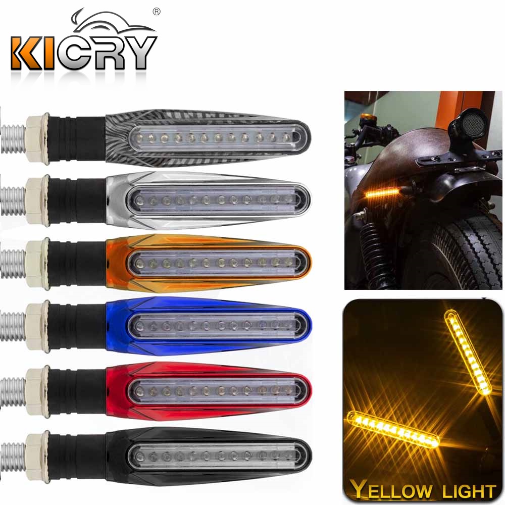 KICRY Motor Turn Signals Lights Motorcycle Turn Signals Lamp Six color ...