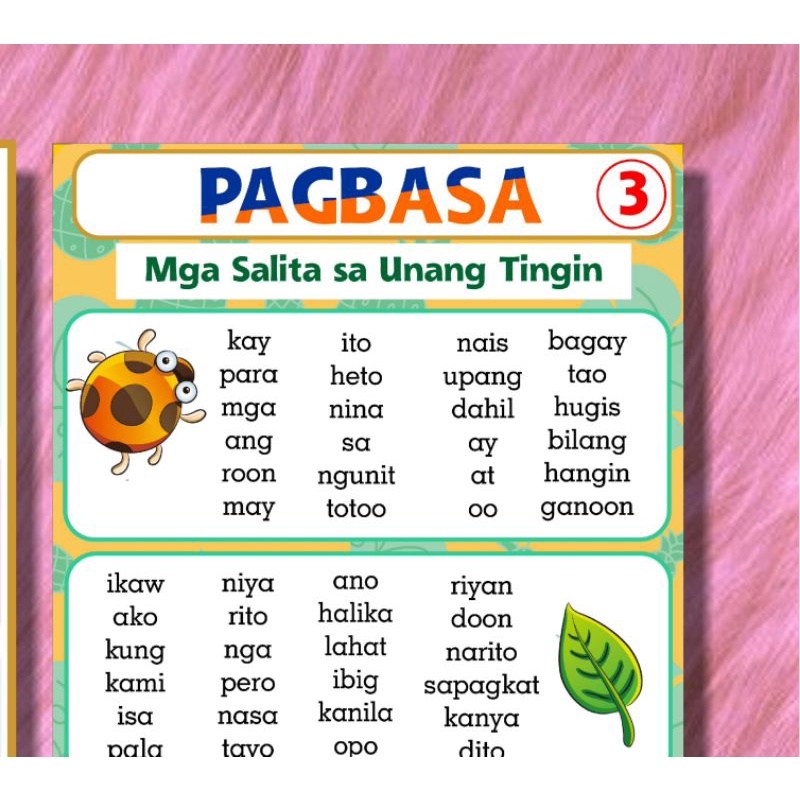 Laminated A4 size Pagbasa Chart, katinig, patinig, abakada, panimulang ... Laminated A4 size Pagbasa Chart, katinig, patinig, abakada, panimulang ...