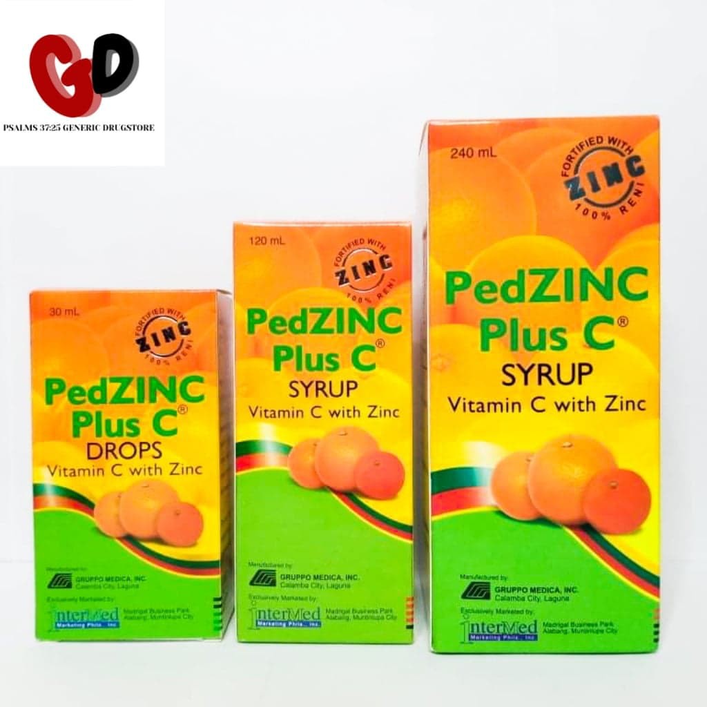 PedZinc Plus C (120mL, 240mL & drops 30mL) | Shopee Philippines