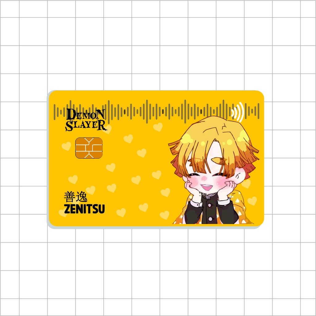 DEMON SLAYER ATM BEEP DEBIT BANK Card Skin Stickers | APSLAYX BBG ...