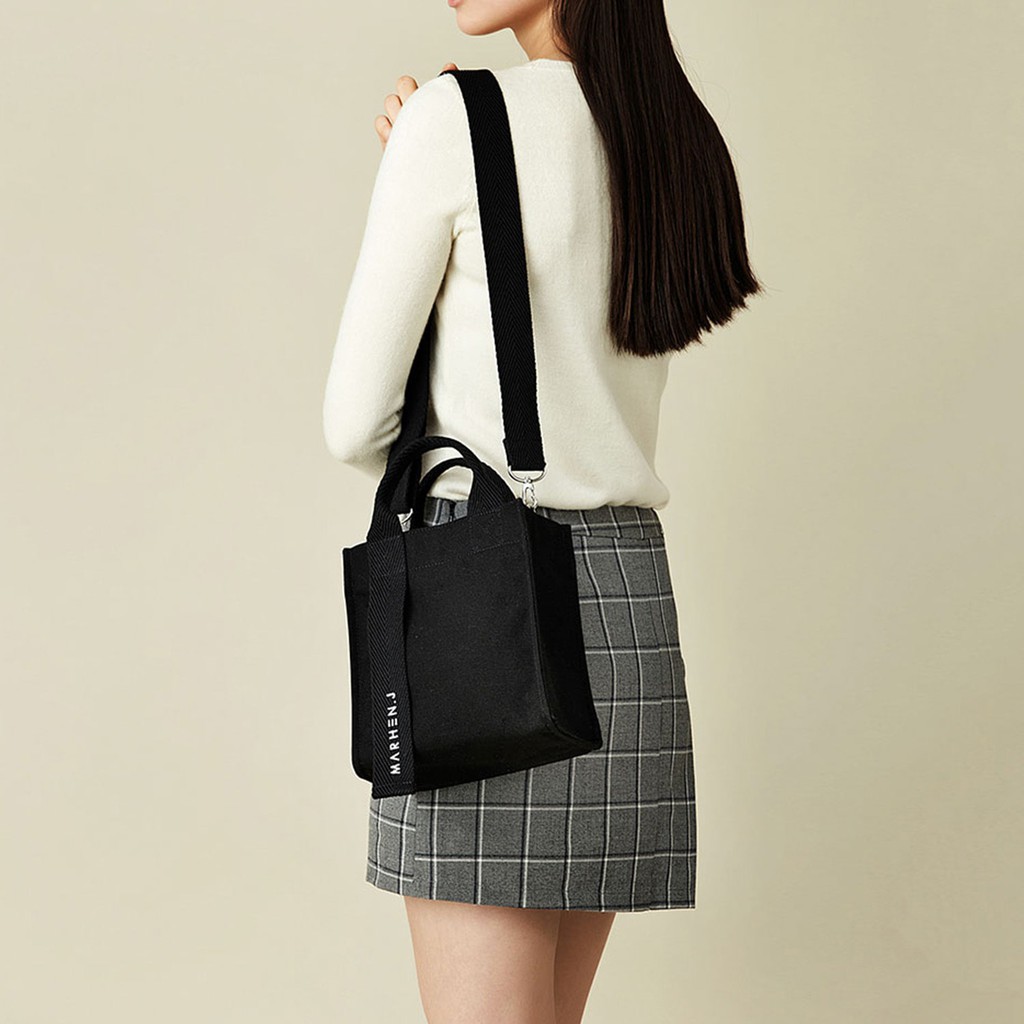 [MARHEN.J] Ricky Mini All Black / Black / Ivory | Shopee Philippines