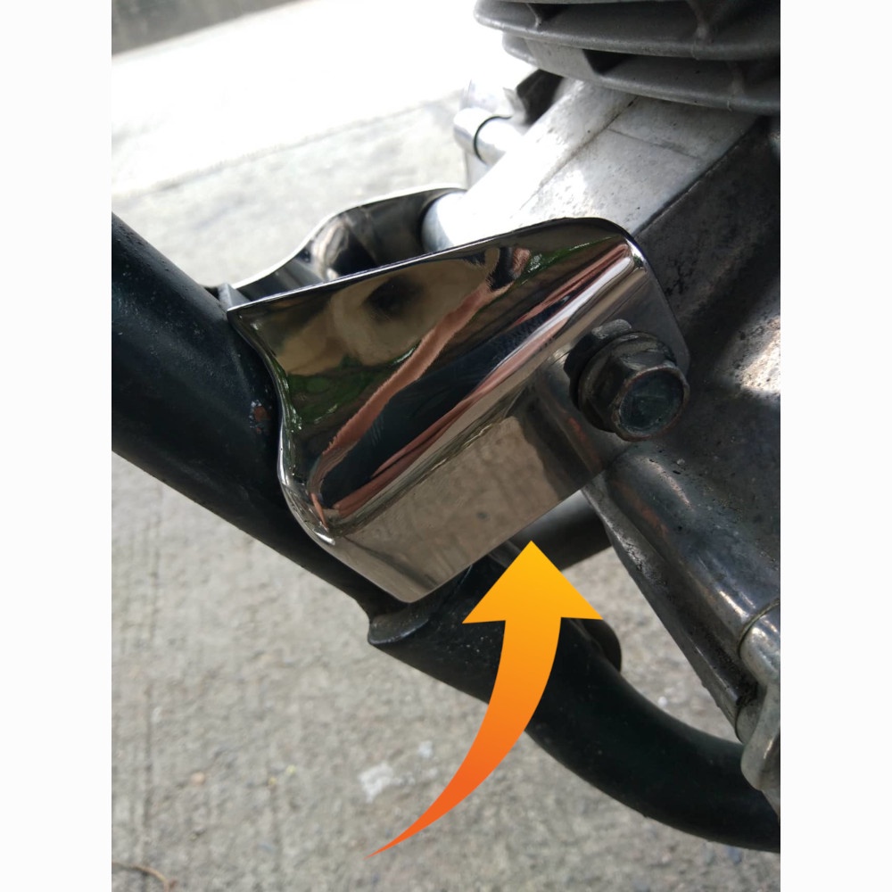 Kawasaki Barako 175, 304 Stainless Engine Holder, Engine Bracket, Sold ...