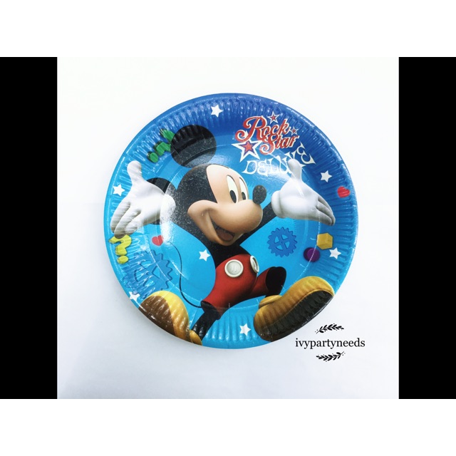 Paper plate Mickey mouse 10pcs/pck | Shopee Philippines