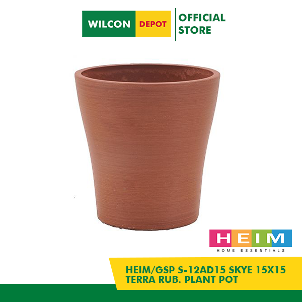 HEIM Plant Pot Skye Terra Rub. 15X15 GSP S-12AD15 by Wilcon Depot ...