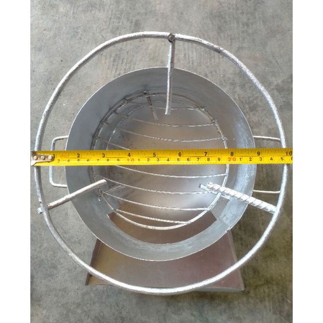 Kalan de uling/kahoy Galvanize Steel Stove Heavy Duty (32 x 33 x 25 ...