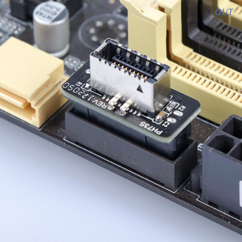 OUT USB 3.0 (3.1 Gen 2) 19 Pin Header to USB 3.1 Type-E Type-C 20 Pin A ...