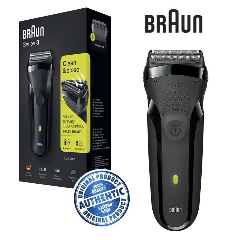 Braun Series 3 300s Rechargeable Wet&Dry Electric Shaver, black ...
