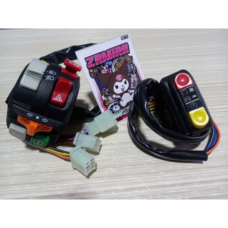 Naked Handle Bar Switch Domino Honeywell & Right switch For Yamaha Nmax ...