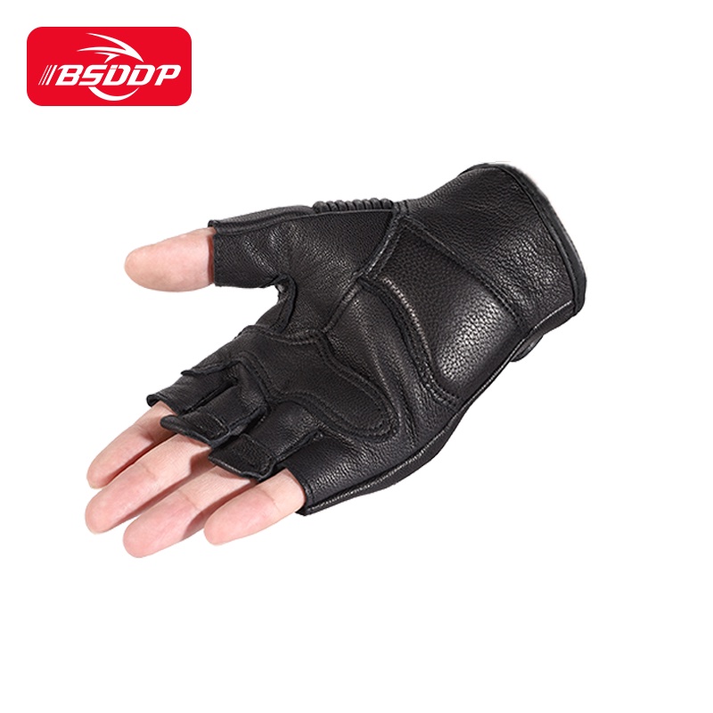 Bsddp Riding Gloves Leather Carbon Half Finger | Shopee Philippines
