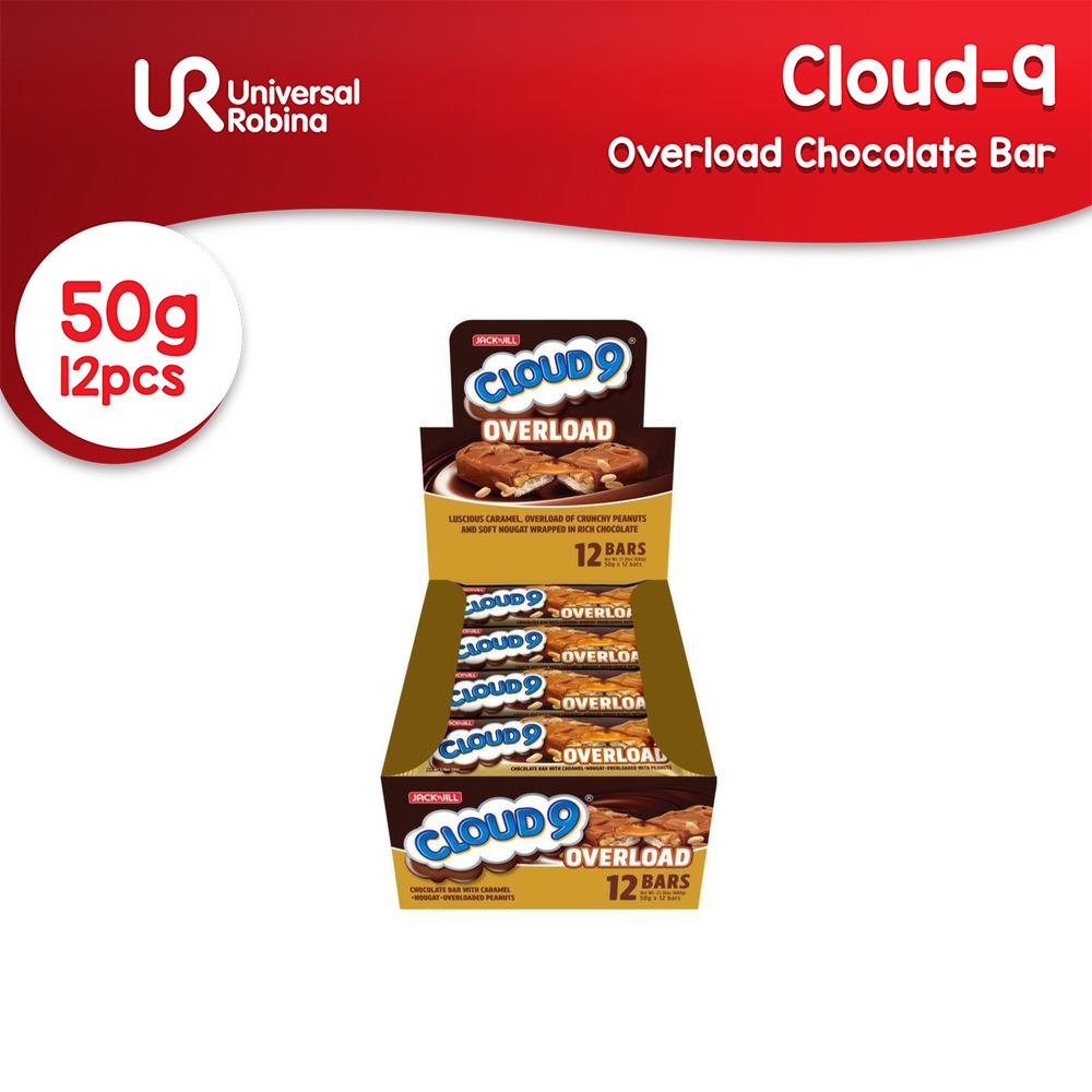 Cloud 9 Overload Chocolate Bar (50g x 12) | Shopee Philippines