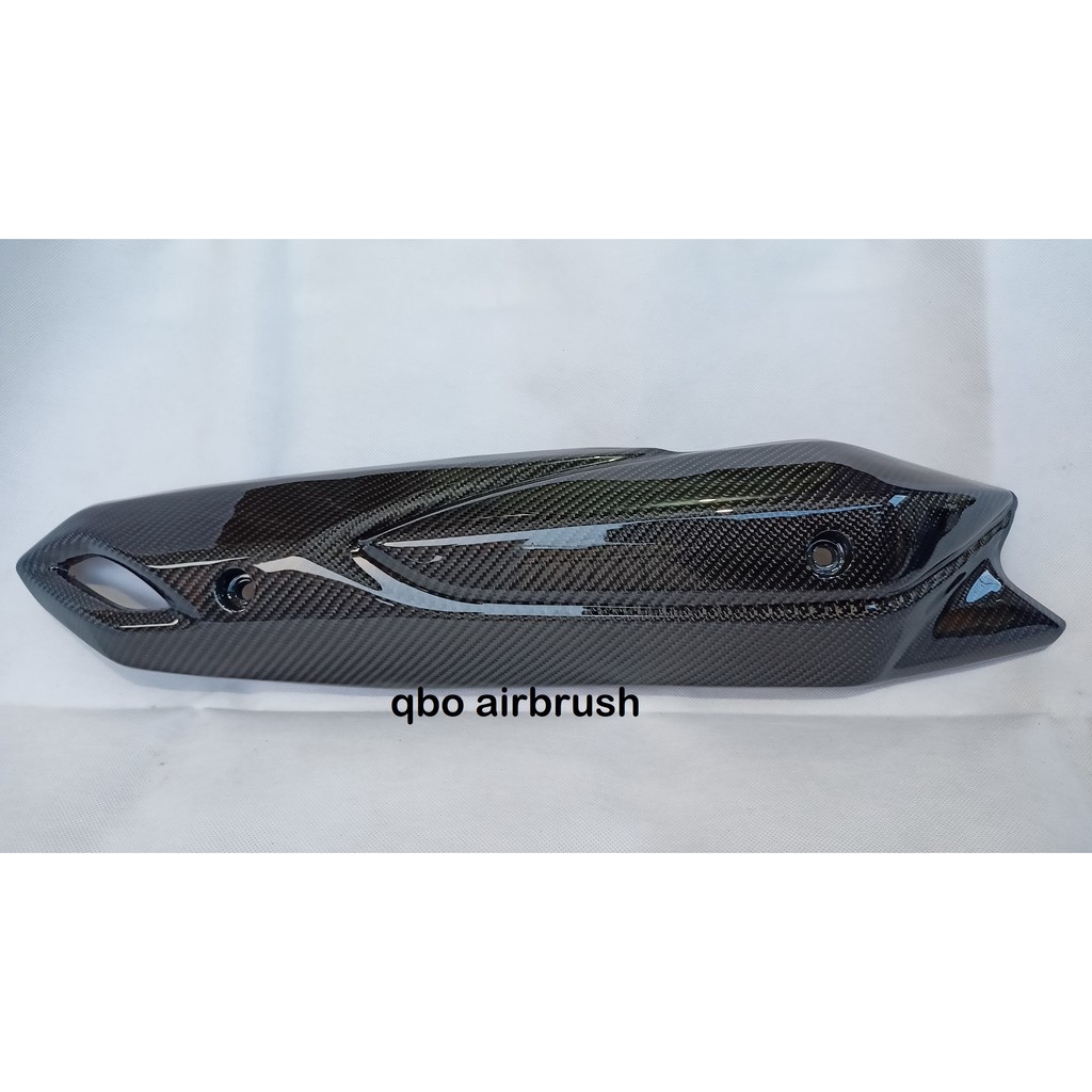 YAMAHA AEROX 155 V1 CARBON KEVLAR EXHAUST COVER | Shopee Philippines