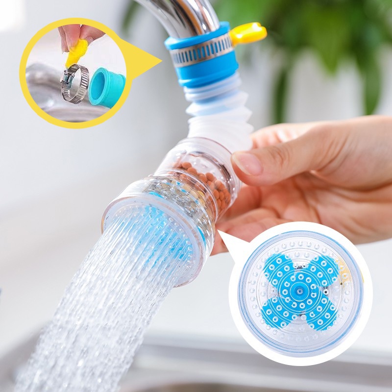 Retractable Faucet Water Saving Kitchen Faucet Shower 360 Rotating ...