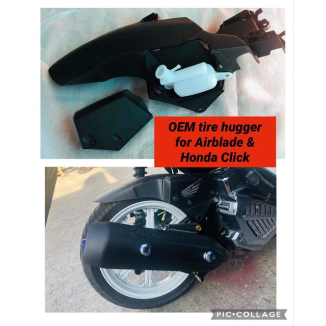 Honda Click OEM tire hugger and transparent coolant cover | Shopee ...