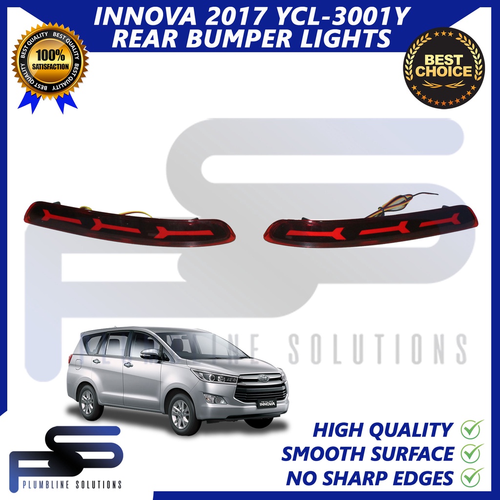 Rear Bumper Light for Toyota Innova V G J E 2016 - 2020 Special Design ...