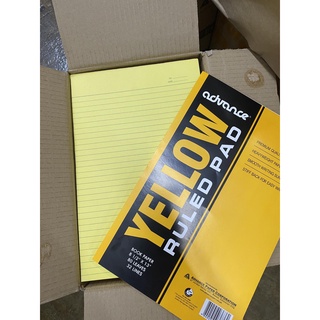 Yellow Ruled Pad Yellow Pd 80Leaves 90Leaves Long Short Office & School ...