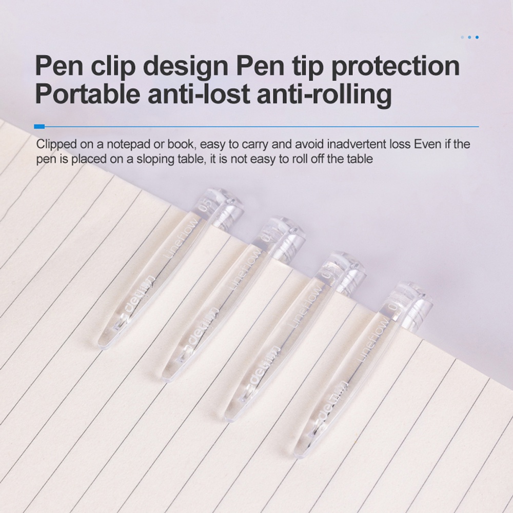 Deli S108 Gel Pen 0.5mm Black Ink Sign Pens Student Test Writing ...