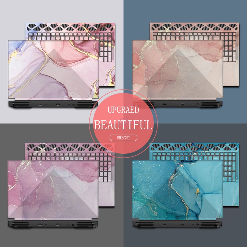Marble HP pavilion 14/15.6 inch sticker laptop protective film full ...