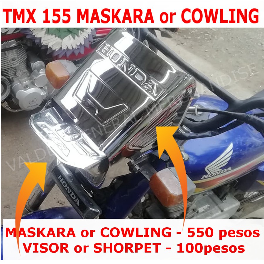 TMX 155 Cowling Maskara Stainless Ja Wings/H New Honda VISOR NOT ...