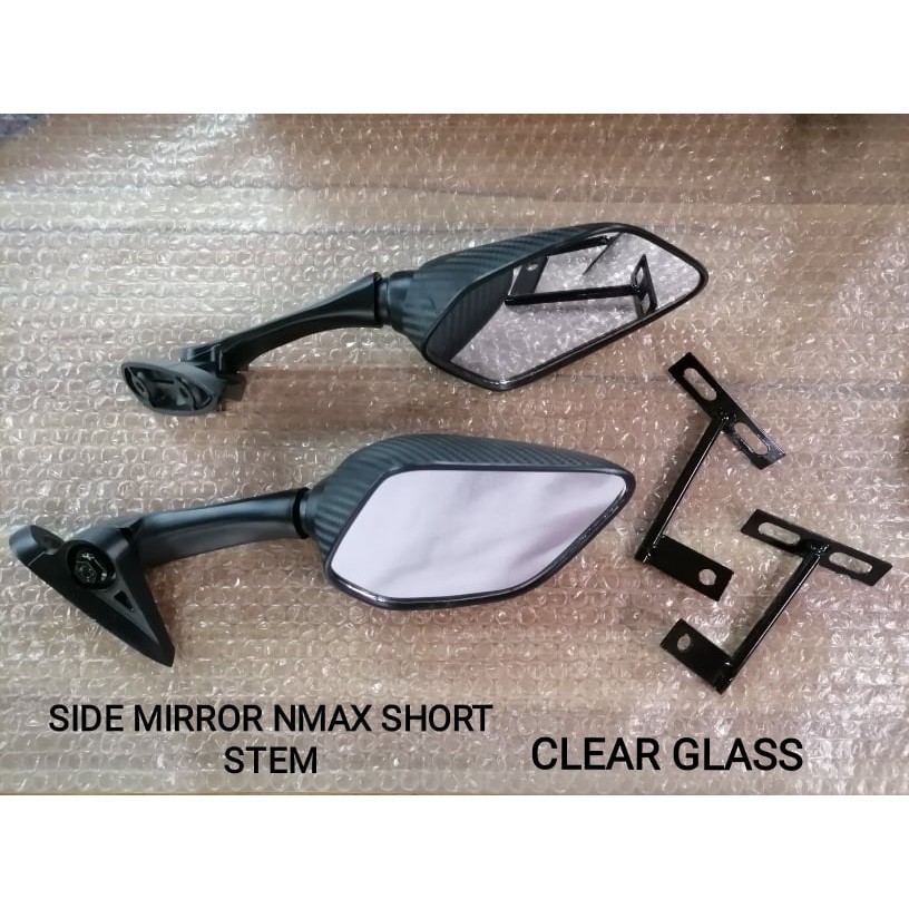 SIDE MIRROR NMAX SHORT STEM CLEAR GLASS | Shopee Philippines