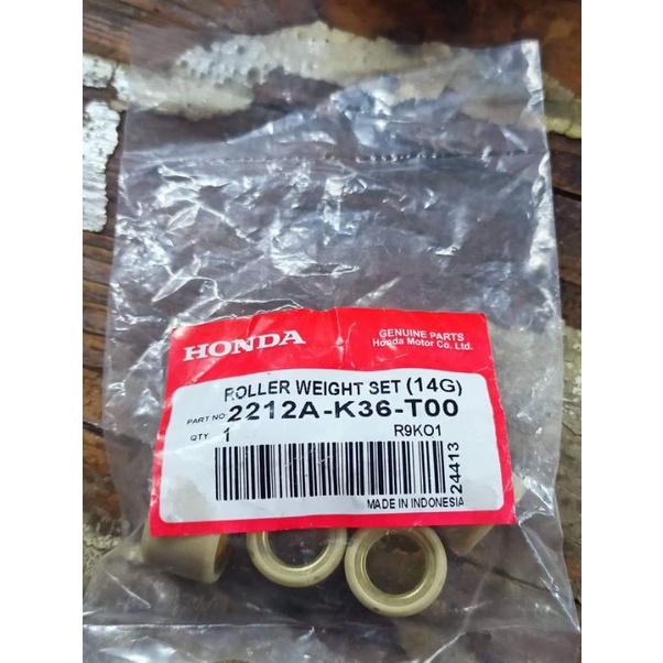 Honda Click 125/150/ADV/PCX Pulley Ball (12G,13G,14G,15G,16G,17G,17.8G,18.6G,19.7G)Genuine Part ...