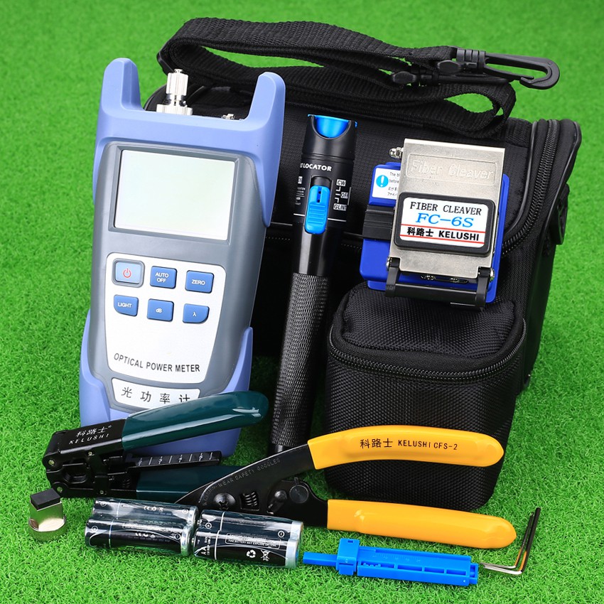 Fiber Optic Tool Cold Connect Tool Kit With FC-6S Fiber Cleaver and ...