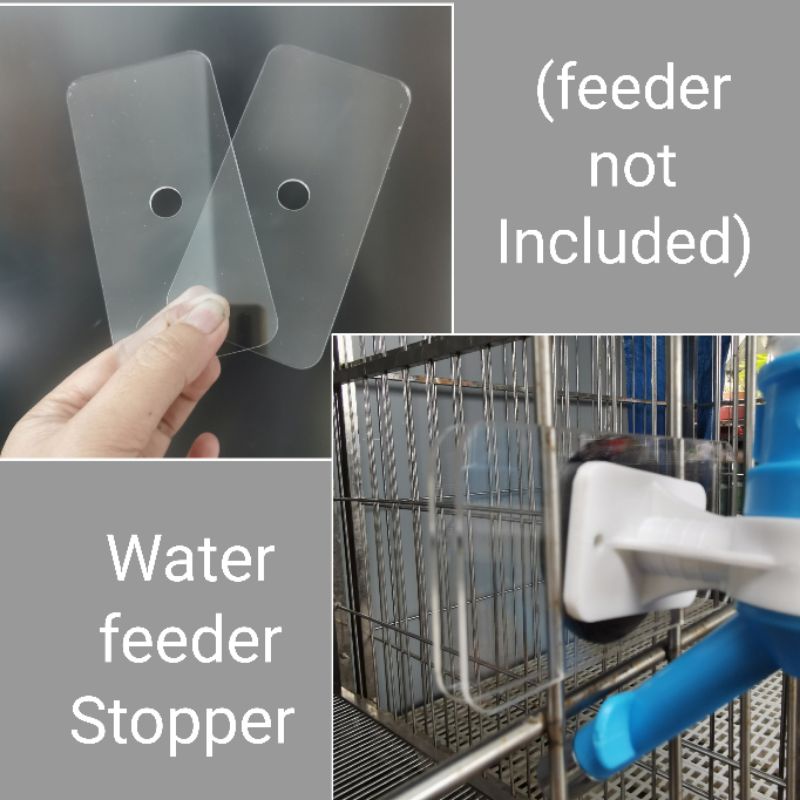 Water feeder bottle acrylic Stopper for large cage (feeder not included ...