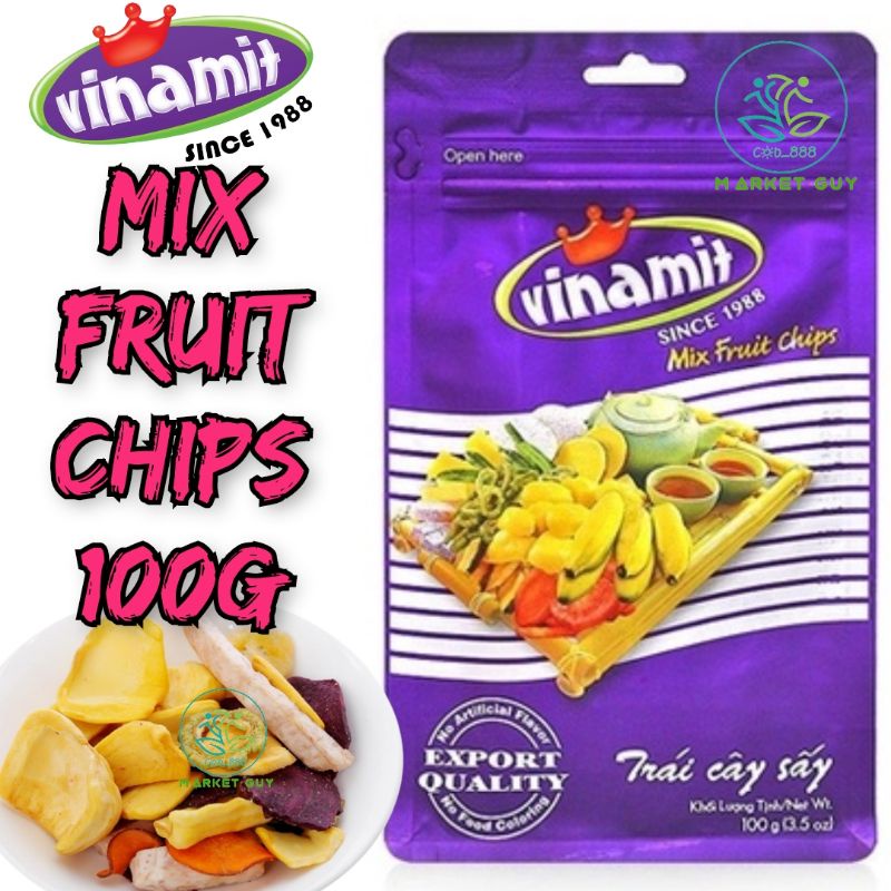 Vinamit Mix Fruit Chips 100g and 250g | Shopee Philippines