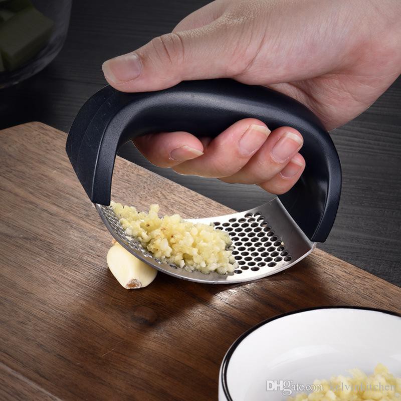 Stainless Steel Garlic Press Rocker - Professional Grade Garlic Mincer ...