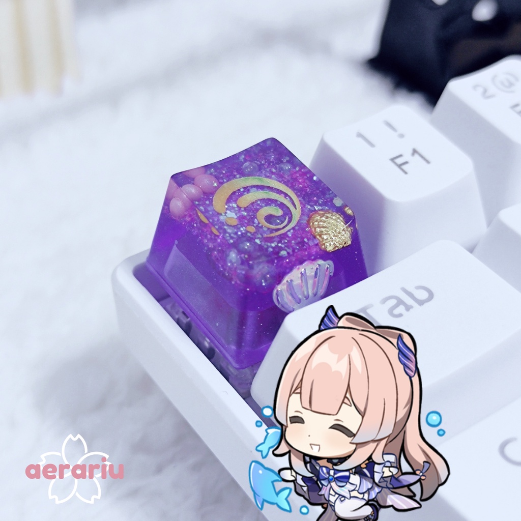 GENSHIN IMPACT - Character Theme Elemental Logo Keycaps for Mechanical ...